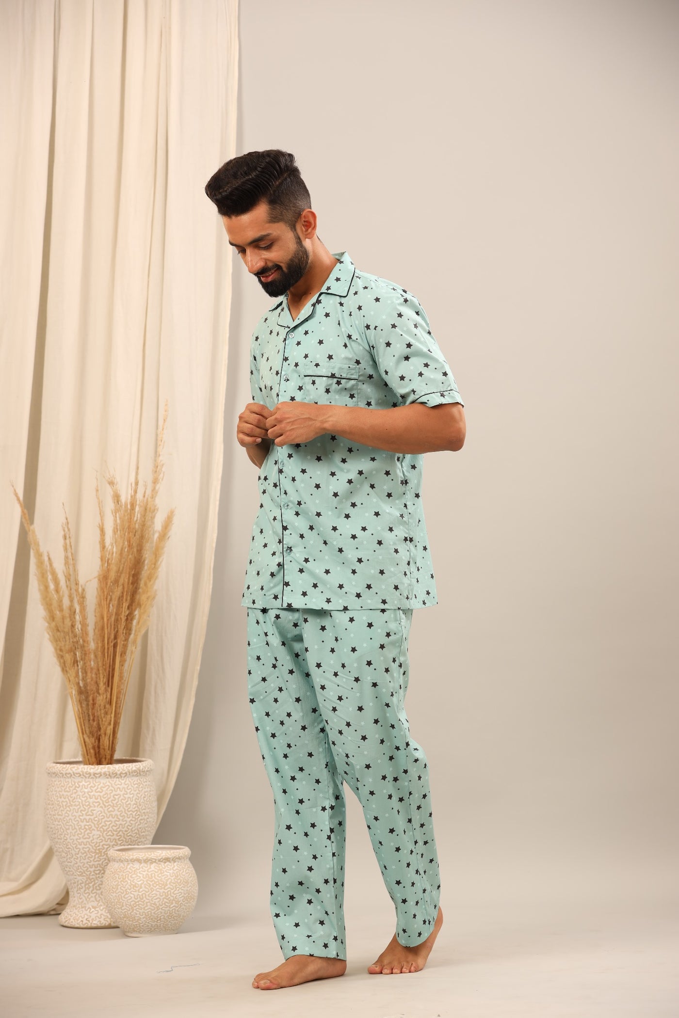 Men’s Night Suits | Comfortable Pajama Sets & Sleepwear for Him ...