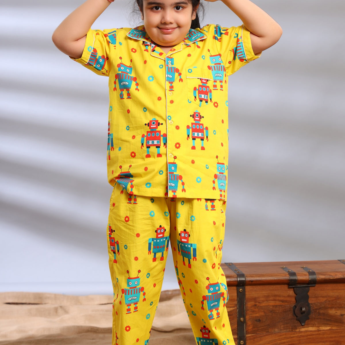 Robot Pajama Set for Girls – Pajama Tribe